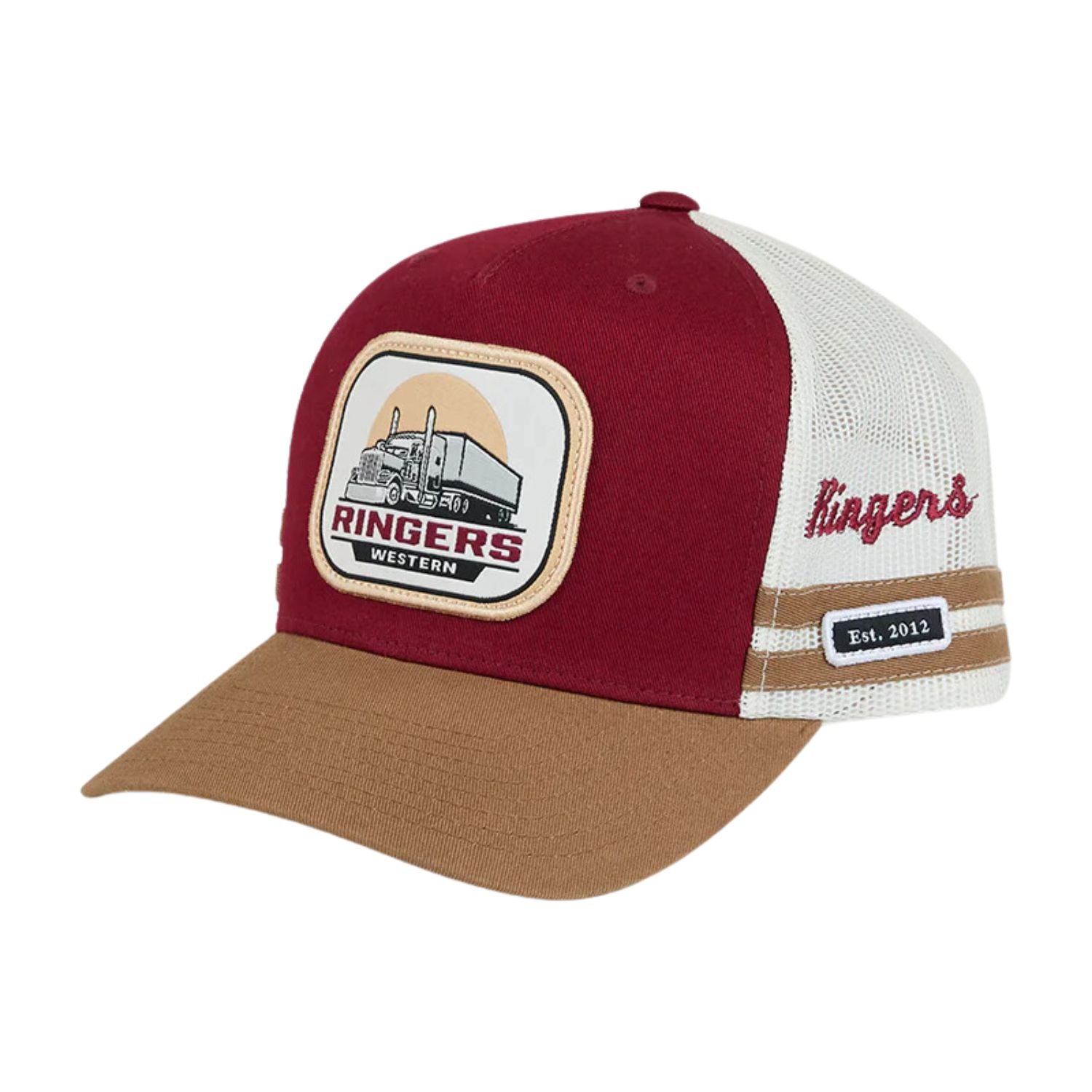 Ringers Western Big Rig Trucker Cap - Burgundy/Clay – LOD Store